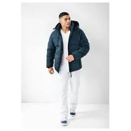 Winterjacke Arctic Seven "ASCreesi", Herren, Gr. 3XL, blau (navy), Obermaterial: 100% Polyester, Innenseite: 100% Polyester, Jacken Winterjacke, mit warmem Teddyfell und abnehmbarer Kapuze