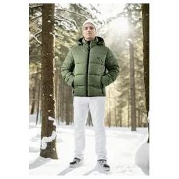 Winterjacke Arctic Seven "ASCreesi", Herren, Gr. L, gr&uuml;n (dunkelgr&uuml;n), Obermaterial: 100% Polyester, Innenseite: 100% Polyester, Jacken Winterjacke, mit warmem Teddyfell und abnehmbarer Kapuze