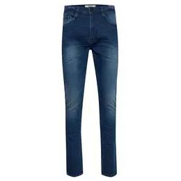 Slim-fit-Jeans Blend "Slim Fit Jeans BHJet", Damen, Gr. 34, L&auml;nge 34, blau (denim middle blau), Obermaterial: 99% Baumwolle CO. 1% Elasthan EL., Jeans Slim-fit-Jeans