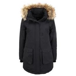 Kurzmantel oxmo "Kurzmantel OXActa", Damen, Gr. L, schwarz, Obermaterial: 100% Nylon NY., M&auml;ntel Kurzmantel