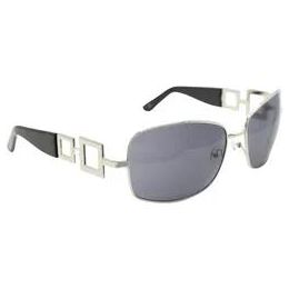 Sonnenbrille "Tokio", silber (silbern), Collezione Alessandro, unifarben, Sonnenbrillen Sonnenbrille, mit Metallverzierung