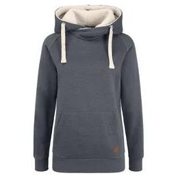 Kapuzenpullover oxmo "Hoodie OXJulia", Herren, Gr. M, blau (navy teddy), Obermaterial: 60% Baumwolle CO. 40% Polyester PES., Sweatshirts Kapuzenpullover