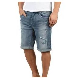 Jeansshorts Blend "Jeansshorts BHDeniz", Herren, Gr. L, N-Gr, blau (denim lightblau), Web, Obermaterial: 98% Baumwolle CO. 2% Elasthan EL., unifarben, regular fit kurz, Jeans Jeansshorts
