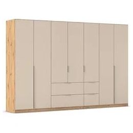 Dreht&uuml;renschrank OTTO HOME "Kleiderschrank Schrank Garderobe AGORDO mit Dekor- oder Hochglanzfront", braun (eiche artisan, champagner), B:315cm H:210cm T:54cm, Holzwerkstoff, Schr&auml;nke, Dreht&uuml;renschrank, mit Au&szlig;enschubk&auml;sten, in 7 Breiten und 2 H&ouml;hen MADE IN GERMANY, Topseller