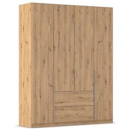 Dreht&uuml;renschrank OTTO HOME "Kleiderschrank Schrank Garderobe AGORDO mit Dekor- oder Hochglanzfront", braun (eiche artisan), B:181cm H:229cm T:54cm, Holzwerkstoff, Schr&auml;nke, Dreht&uuml;renschrank, mit Au&szlig;enschubk&auml;sten, in 7 Breiten und 2 H&ouml;hen MADE IN GERMANY, Topseller