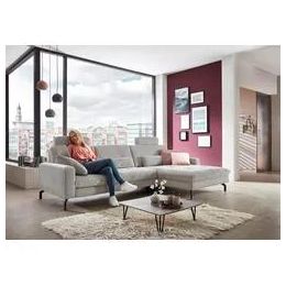 Ecksofa DIE PLANBAR "MP-IN20110 L-Form mit Kaltschaum-Polsterung", grau, B:302cm H:87cm T:178cm, 100% Polyester, Sofas, Ecksofa, optional mit Funktionen erh&auml;ltlich
