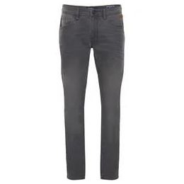 5-Pocket-Jeans Blend "5-Pocket-Jeans BHTaifun", Herren, Gr. 32, L&auml;nge 34, grau (denim dunkelgrau), Jeans, Obermaterial: 98% Baumwolle CO. 2% Elasthan EL., unifarben, slim fit, Hosen 5-Pocket-Jeans