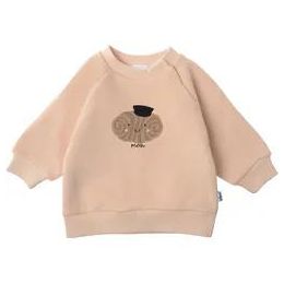 Sweatshirt Liliput "Franzbr&ouml;tchen", M&auml;dchen, Gr. 110/116, beige, 80% Baumwolle, 20% Polyester, bedruckt, normal, Rundhals, Sweatshirts Sweatshirt, mit niedlichem Frontprint