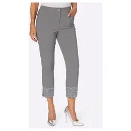 7/8-Hose Classic Basics, Damen, Gr. 50, Normalgr&ouml;&szlig;en, grau, 72% Viskose, 25% Polyamid, 3% Elasthan, unifarben, 7/8-L&auml;nge, Hosen 7/8-Hose