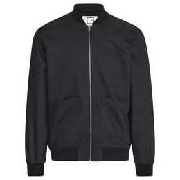 Bomberjacke Casual Friday "Bomberjacke CFSCOTT 0153 garbadine shacket", Herren, Gr. M, schwarz (schwarz beauty), Obermaterial: 82% Polyester PES. 16% Viskose CV. 2% Elasthan EL., Jacken Bomberjacke