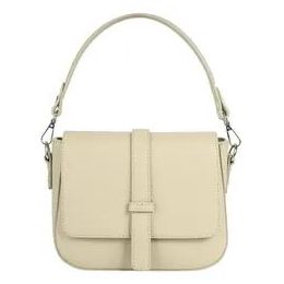 Umh&auml;ngetasche Samantha Look, Damen, Gr. B/H/T: 21cm x 16cm x 6cm onesize, beige, Leder, clean, Taschen Umh&auml;ngetasche, echt Leder, Made in Italy