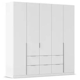Dreht&uuml;renschrank OTTO HOME "Kleiderschrank Schrank Garderobe AGORDO mit Dekor- oder Hochglanzfront", wei&szlig; (alpinwei&szlig;), B:226cm H:229cm T:54cm, Holzwerkstoff, Schr&auml;nke, Dreht&uuml;renschrank, mit Au&szlig;enschubk&auml;sten, in 7 Breiten und 2 H&ouml;hen MADE IN GERMANY, Topseller