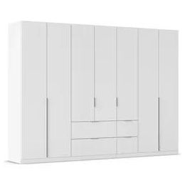 Dreht&uuml;renschrank OTTO HOME "Kleiderschrank Schrank Garderobe AGORDO mit Dekor- oder Hochglanzfront", wei&szlig; (alpinwei&szlig;), B:315cm H:229cm T:54cm, Holzwerkstoff, Schr&auml;nke, Dreht&uuml;renschrank, mit Au&szlig;enschubk&auml;sten, in 7 Breiten und 2 H&ouml;hen MADE IN GERMANY, Topseller