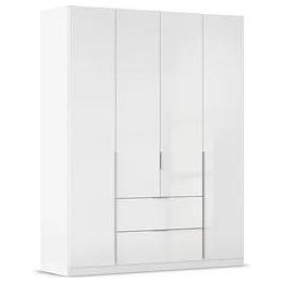 Dreht&uuml;renschrank OTTO HOME "Kleiderschrank Schrank Garderobe AGORDO mit Dekor- oder Hochglanzfront", wei&szlig; (alpinwei&szlig;, hochglanz wei&szlig;), B:181cm H:229cm T:54cm, Holzwerkstoff, Schr&auml;nke, Dreht&uuml;renschrank, mit Au&szlig;enschubk&auml;sten, in 7 Breiten und 2 H&ouml;hen MADE IN GERMANY, Topseller