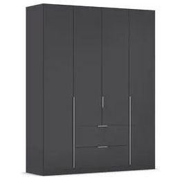 Dreht&uuml;renschrank OTTO HOME "Kleiderschrank Schrank Garderobe AGORDO mit Dekor- oder Hochglanzfront", grau (graumetallic), B:181cm H:229cm T:54cm, Holzwerkstoff, Schr&auml;nke, Dreht&uuml;renschrank, mit Au&szlig;enschubk&auml;sten, in 7 Breiten und 2 H&ouml;hen MADE IN GERMANY, Topseller