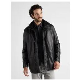 Lederjacke JCC "31023634", Herren, Gr. 48, schwarz, Obermaterial: 100% Schafsleder; Futter: 100% Polyester; Wattierung: 100% Polyester, Jacken