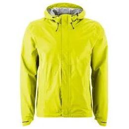 Fahrradjacke Gonso "SAVE JACKET ESSENTIAL M", Herren, Gr. S, gelb, 100% Polyester, Rundhals, Jacken Fahrradjacke, Herren Regenjacke wind- und wasserdicht, Radjacke mit Kapuze