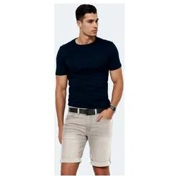 Shorts INDICODE "Inkadeu", Herren, Gr. Gr&ouml;&szlig;e XXXL - Gr. 3XL, Normalgr&ouml;&szlig;en, grau (light grau), 98% Baumwolle, 2% Elasthan, Hosen Shorts, mit 5-Pocket Design