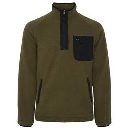 Strickfleece-Pullover INDICODE "Fleecejacke IDTrout", Herren, Gr. M, gr&uuml;n (army), Obermaterial: 100% Polyamid PA., Sweatshirts