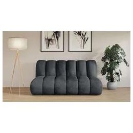 2,5-Sitzer "Priya Designersofa, moderne Steppung, auch in Boucl&eacute;", grau (anthrazit), B:185cm H:84cm T:108cm, 100% Polyester, LeGer Home by Lena Gercke, Sofas, gem&uuml;tlich und modern, B/T/H: 185/108/84 cm