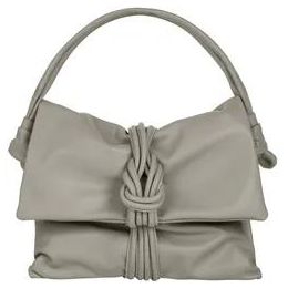 Henkeltasche Samantha Look, Damen, Gr. B/H/T: 33cm x 26cm x 6cm onesize, grau, Leder, clean, Taschen, echt Leder, Made in Italy