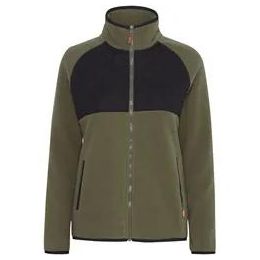 Kapuzenfleecejacke oxmo "Sweatjacke OXMalin", Damen, Gr. M, gr&uuml;n (dusty olive), Obermaterial: 100% Polyester PES., Jacken