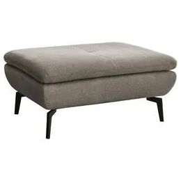 Hocker DIE PLANBAR "MP-IN23002", grau (cyber mandel), B:93cm H:44cm T:72cm, 100% Recyceltes Polyester, Hocker, Fu&szlig;hocker Sitzhocker, hochwertige Kaltschaumpolsterung, stylische Metallf&uuml;&szlig;e