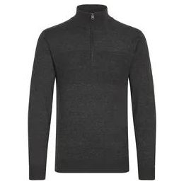 Troyer INDICODE "Troyer IDErno", Herren, Gr. 3XL, grau (charcoal mix), Obermaterial: 80% Baumwolle CO. 20% Polyamid PA., Pullover Troyer