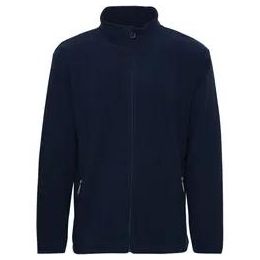 Fleecejacke North Bend "Fleecejacke NBCocas", Herren, Gr. L, blau (navy blazer), Obermaterial: 100% Polyester PES., unifarben, regular fit, Jacken Fleecejacke