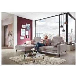 Ecksofa DIE PLANBAR "MP-IN20110 L-Form mit Kaltschaum-Polsterung", rosa (rose), B:302cm H:87cm T:178cm, 100% Polyester, Sofas, Ecksofa, optional mit Funktionen erh&auml;ltlich