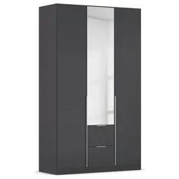 Dreht&uuml;renschrank OTTO HOME "Kleiderschrank Schrank Garderobe AGORDO mit Dekor- oder Hochglanzfront", grau (graumetallic), B:136cm H:229cm T:54cm, Holzwerkstoff, Schr&auml;nke, Dreht&uuml;renschrank, mit Au&szlig;enschubk&auml;sten, in 7 Breiten und 2 H&ouml;hen MADE IN GERMANY