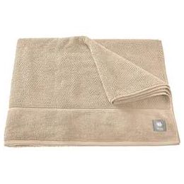 Badetuch Musterring "Solid", beige, B:100cm L:150cm, Frottee, Baumwolle, Handt&uuml;cher, Badetuch, hautschmeichelnde Airtouch Qualit&auml;t