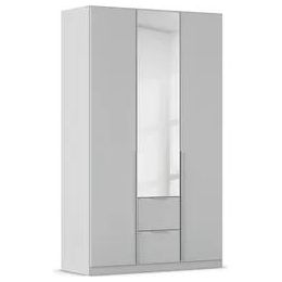 Dreht&uuml;renschrank OTTO HOME "Kleiderschrank Schrank Garderobe AGORDO mit Dekor- oder Hochglanzfront", grau (seidengrau), B:136cm H:229cm T:54cm, Holzwerkstoff, Schr&auml;nke, Dreht&uuml;renschrank, mit Au&szlig;enschubk&auml;sten, in 7 Breiten und 2 H&ouml;hen MADE IN GERMANY
