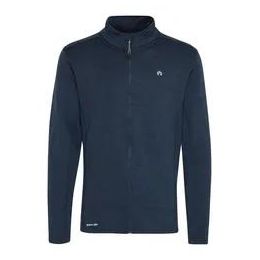 Funktionsjacke North Bend "Funktionsjacke NBKalleo M", Herren, Gr. XXXL, blau (navy blazer), Obermaterial: 92% Polyester PES. 8% Elasthan EL., meliert, regular fit normal, ohne Ausschnitt, Sweatshirts Funktionsjacke