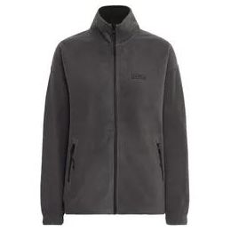 Fleecejacke oxmo "Fleecejacke OXMARTA", Damen, Gr. S, grau (forged iron), Obermaterial: 100% Polyester PES., Jacken Fleecejacke