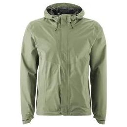 Fahrradjacke Gonso "SAVE JACKET ESSENTIAL M", Herren, Gr. 3XL, gr&uuml;n (schilfgr&uuml;n), 100% Polyester, Rundhals, Jacken Fahrradjacke, Herren Regenjacke wind- und wasserdicht, Radjacke mit Kapuze