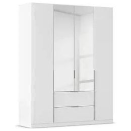Dreht&uuml;renschrank OTTO HOME "Kleiderschrank Schrank Garderobe AGORDO mit Dekor- oder Hochglanzfront", wei&szlig; (alpinwei&szlig;), B:181cm H:229cm T:54cm, Holzwerkstoff, Schr&auml;nke, Dreht&uuml;renschrank, mit Au&szlig;enschubk&auml;sten, in 7 Breiten und 2 H&ouml;hen MADE IN GERMANY