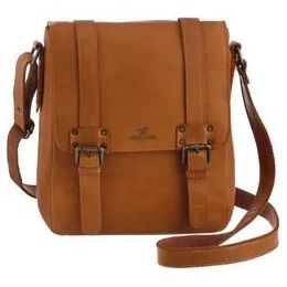 Umh&auml;ngetasche Mustang "Gonesse", Herren, Gr. B/H/T: 23cm x 29cm x 9cm, braun (cognac), Leder, Taschen Umh&auml;ngetasche, Handtasche, Citybag, Tragetasche