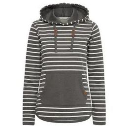 Kapuzenpullover oxmo "Hoodie OXCarina", Damen, Gr. S, grau (pewter mix), Obermaterial: 65% Polyester PES. 35% Baumwolle CO., Sweatshirts Kapuzenpullover