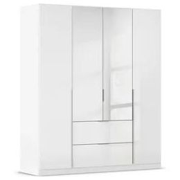Dreht&uuml;renschrank OTTO HOME "Kleiderschrank Schrank Garderobe AGORDO mit Dekor- oder Hochglanzfront", wei&szlig; (alpinwei&szlig;, hochglanz wei&szlig;), B:181cm H:210cm T:54cm, Holzwerkstoff, Schr&auml;nke, Dreht&uuml;renschrank, mit Au&szlig;enschubk&auml;sten, in 7 Breiten und 2 H&ouml;hen MADE IN GERMANY