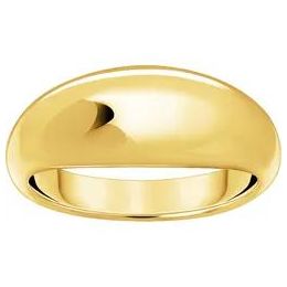 Fingerring Thomas Sabo "Bold Elegance" Gr. 56, gold (gelbgoldfarben), Fingerringe, Damen, 56, Silber 925 (recycelt), 7mm, Fingerring