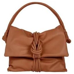 Henkeltasche Samantha Look, Damen, Gr. B/H/T: 33cm x 26cm x 6cm onesize, braun (cognac), Leder, clean, Taschen, echt Leder, Made in Italy