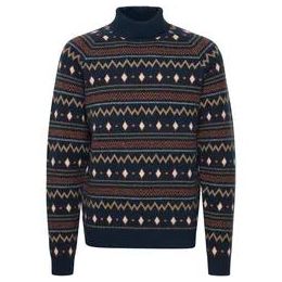 Rollkragenpullover Blend "Rollkragenpullover BHPullover", Herren, Gr. XXL, blau (marineblaus), Obermaterial: 54% Polyester PES. 21% Polyacryl PAN. 12% Nylon NY. 10% Wolle WO. 3% Elasthan EL., Pullover Rollkragenpullover