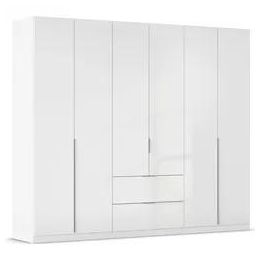 Dreht&uuml;renschrank OTTO HOME "Kleiderschrank Schrank Garderobe AGORDO mit Dekor- oder Hochglanzfront", wei&szlig; (alpinwei&szlig;, hochglanz wei&szlig;), B:271cm H:229cm T:54cm, Holzwerkstoff, Schr&auml;nke, Dreht&uuml;renschrank, mit Au&szlig;enschubk&auml;sten, in 7 Breiten und 2 H&ouml;hen MADE IN GERMANY, Topseller