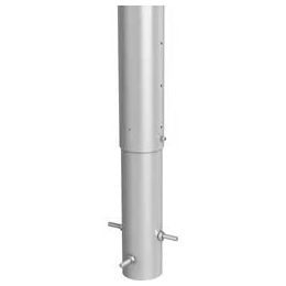 Zaunpfosten BioHort, silber (silberfarben, metallic), H:96,5cm, Stahlblech, Zaunpfosten, Steher f&uuml;r Sichtschutz zum Einbetonieren