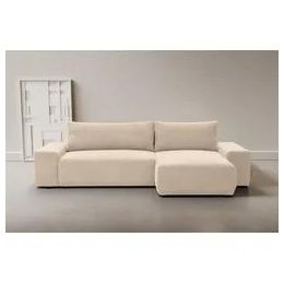 Ecksofa WERK2 "Amsterdam, zeitlos und elegant, Breite 300cm, L-Form", beige (natur), B:300cm H:76cm T:150cm, 90% Polyester, 10% Nylon, Sofas, Ecksofa, Design Ecksofa mit hohem Komfort, Schlaffunktion & Bettkasten
