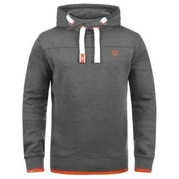 !Solid Kapuzenpullover SOLID "Hoodie SDBenjamin", Herren, Gr. XL, grau (grau mel), Web, Obermaterial: 50% Baumwolle CO. 50% Polyester PES., unifarben, Pullover Kapuzenpullover