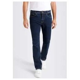 Straight-Jeans MAC "Arne", Herren, Gr. 35, L&auml;nge 34, blau (blau stonewash), Denim/Jeans, Obermaterial: 97% Baumwolle, 3% Elasthan, gerade, Jeans Straight-Jeans, in gepflegter Optik, mit Stretch