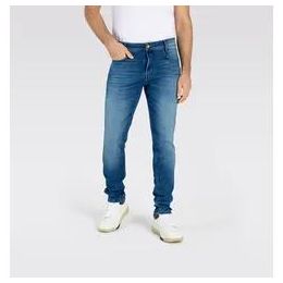 Straight-Jeans MAC "Flexx-Driver", Herren, Gr. 31, L&auml;nge 32, blau (authentic dunkelblau used), Denim/Jeans, Obermaterial: 92% Baumwolle, 6% Elastomultiester, 2% Elasthan, Jeans Straight-Jeans, super elastisch