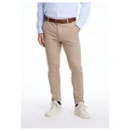 Stoffhose LINDBERGH "Stoffhose Slim Fit", Herren, Gr. 3XL, beige (sand mix), Obermaterial: 75% Polyester, 22% Viskose, 3% Elasthan; Futter: 65% Polyester, 35% Baumwolle, slim fit, Hosen Stoffhose